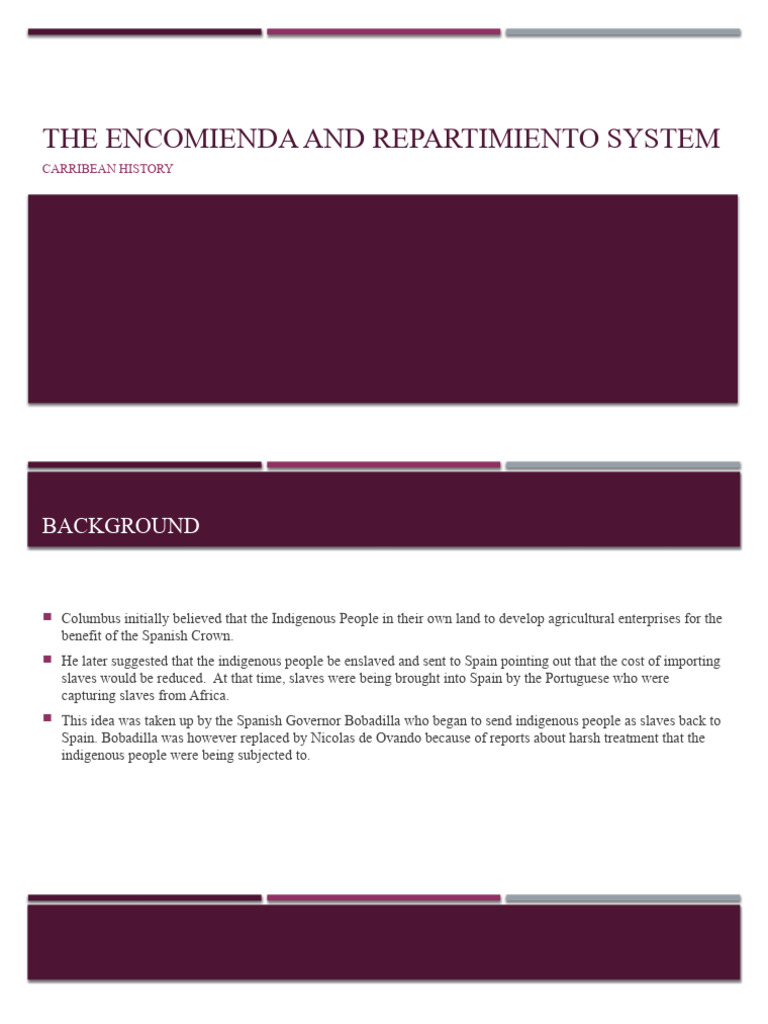 The Encomienda System | PDF | Spanish Empire | Slavery