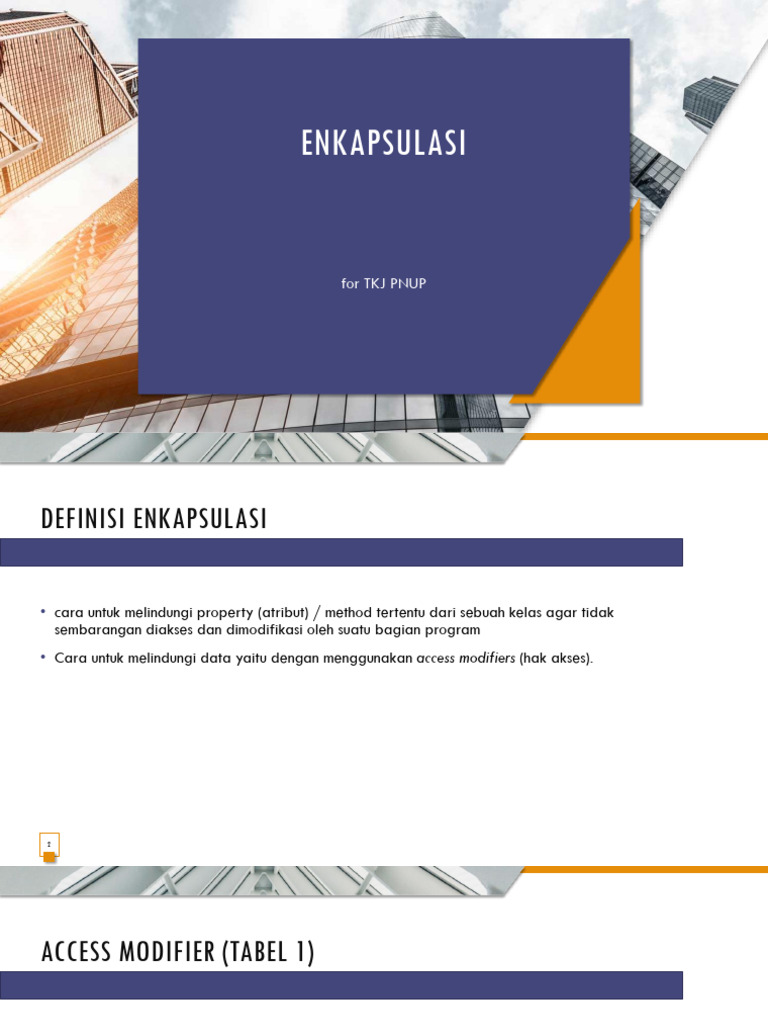 Enkapsulasi | PDF