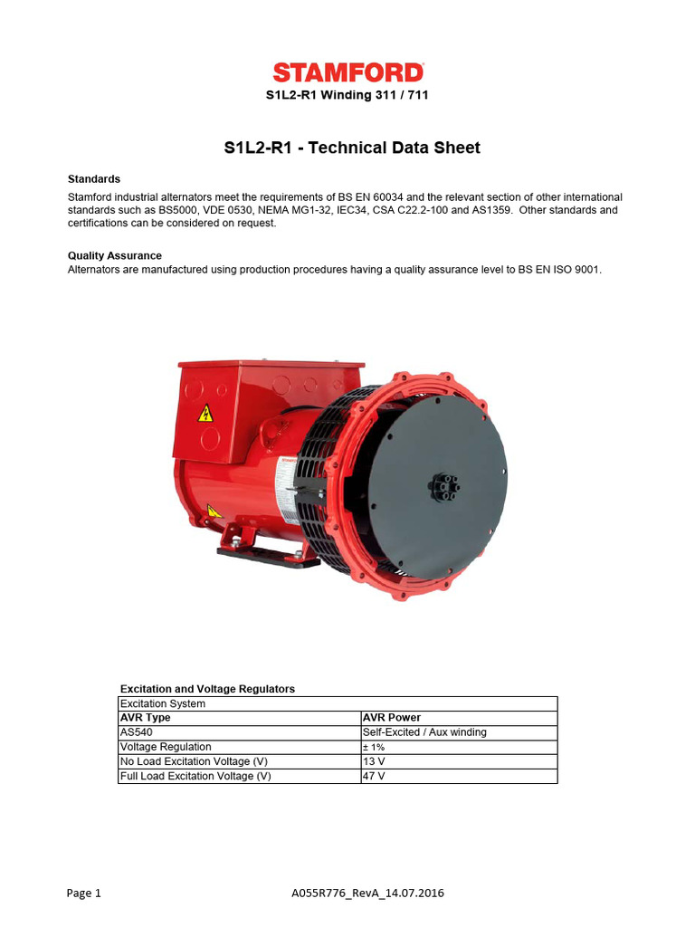S1L2-R1 - Technical Data Sheet | PDF | Power Engineering | Electronics