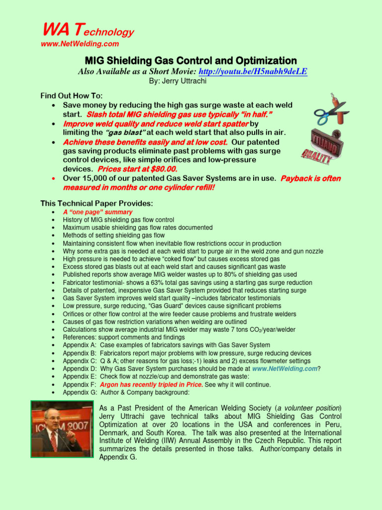 Shielding Gas Control Download | PDF | Flow Measurement | Welding