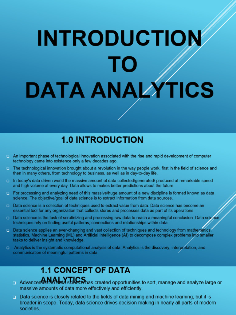 chap 1 | PDF | Analytics | Predictive Analytics