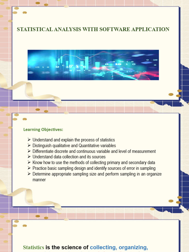 ITC 112 Lesson 1 | PDF | Sampling (Statistics) | Statistics