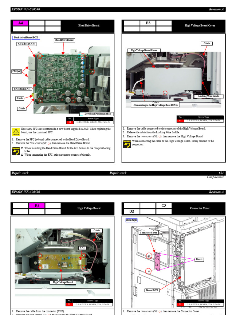 EPSON WF-C20590 Service Manual - Page651-700 | PDF | Electrical Connector | Electrical Engineering