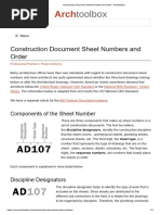 Construction Document Sheet Numbers and Sheet Order | PDF | Drywall ...
