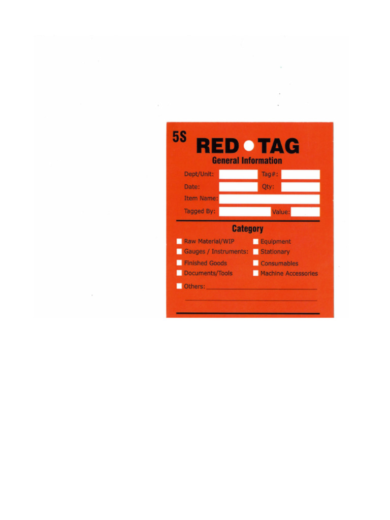 Red Tag | PDF