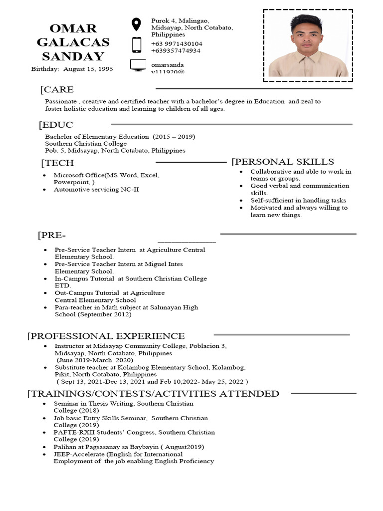Sanday Resume | PDF | Learning | Behavior Modification