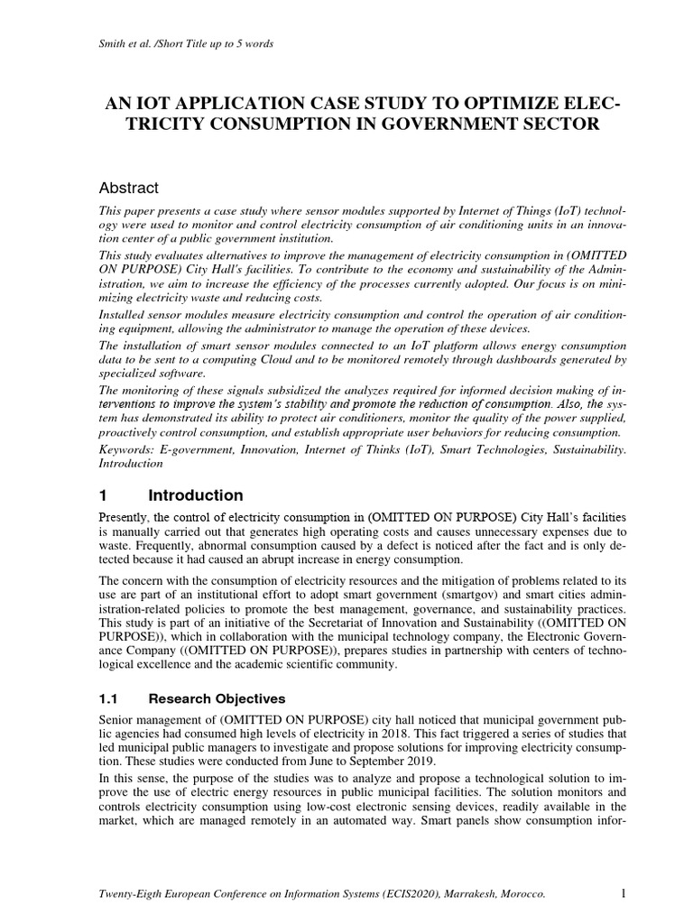 Artigo ECIS2020 v2 | PDF | Computer Network | Internet Of Things