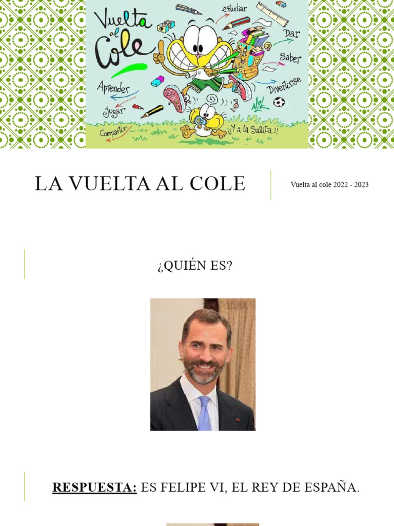 La Vuelta Al Cole | PDF