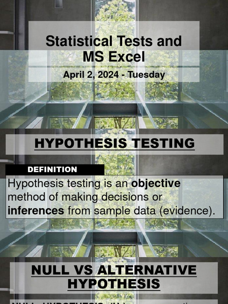 1_t-test | PDF | Student's T Test | Statistical Hypothesis Testing