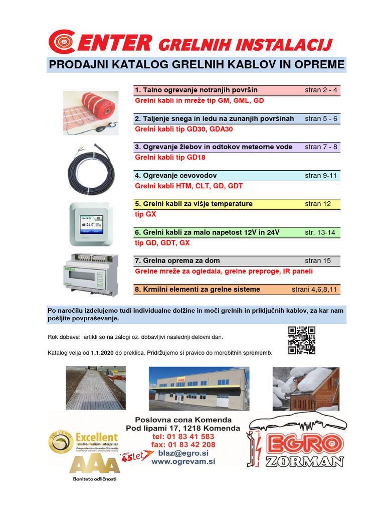 EGRO Katalog Artiklov 2021 | PDF