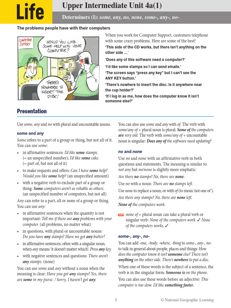 Quizz 2 Lif Upper Intermediate Unit 4a | PDF | Plural | Noun