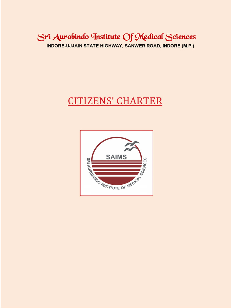 citizen-charter | PDF | Doctor Of Medicine | Emergency Department