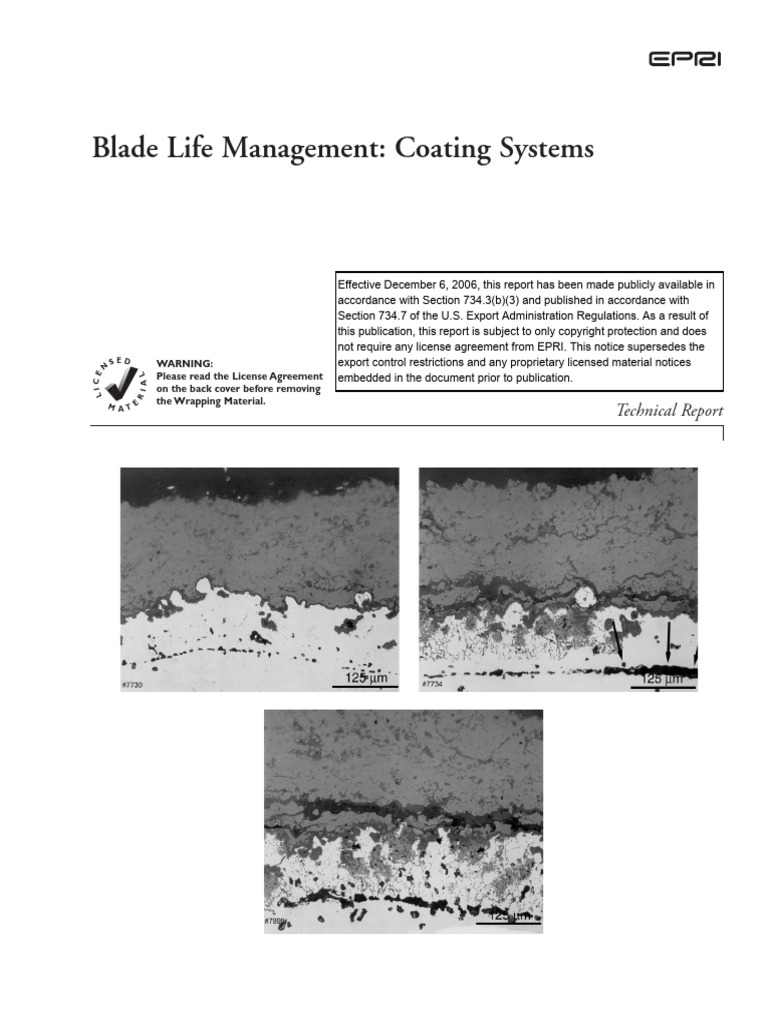 Epri 2002 1006608 | PDF | Gas Turbine | Fatigue (Material)