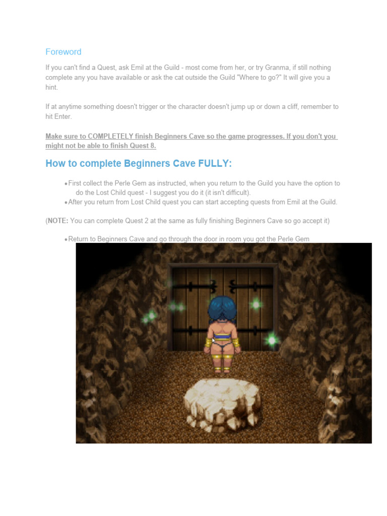 Complete Beginners Cave Guide | PDF