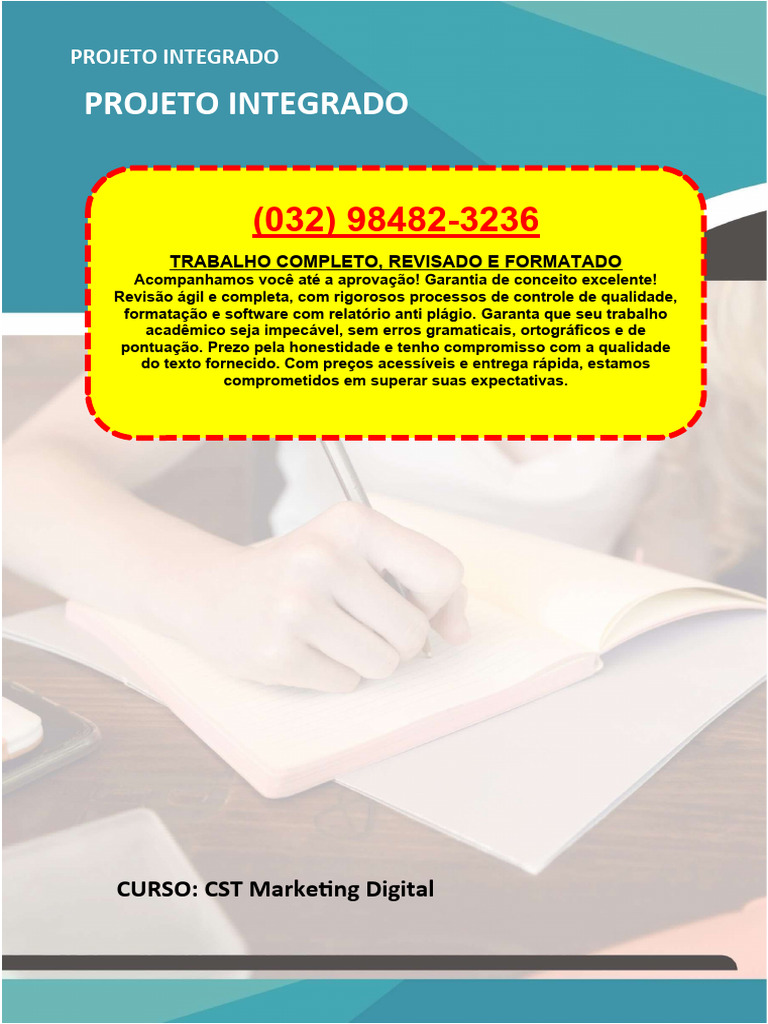 Resolução - (032 98482-3236) - Projeto Integrado - Marketing Digital ... Resolução - (032 98482-3236) - Projeto Integrado - Marketing Digital ...