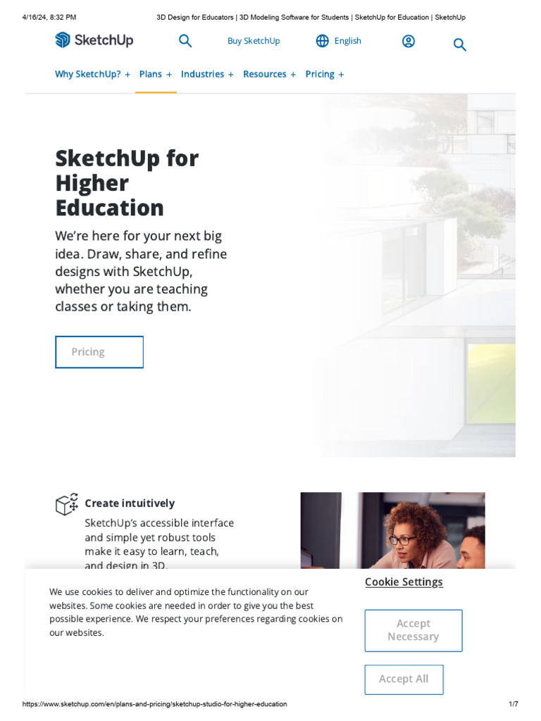 3D Design For Educators - 3D Modeling Software For Students - SketchUp ...