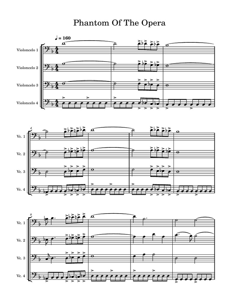 Phantom of The Opera-Partitura - e - Partes | PDF