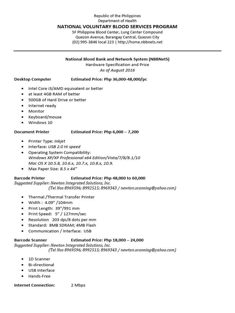 Hardware-specs | PDF