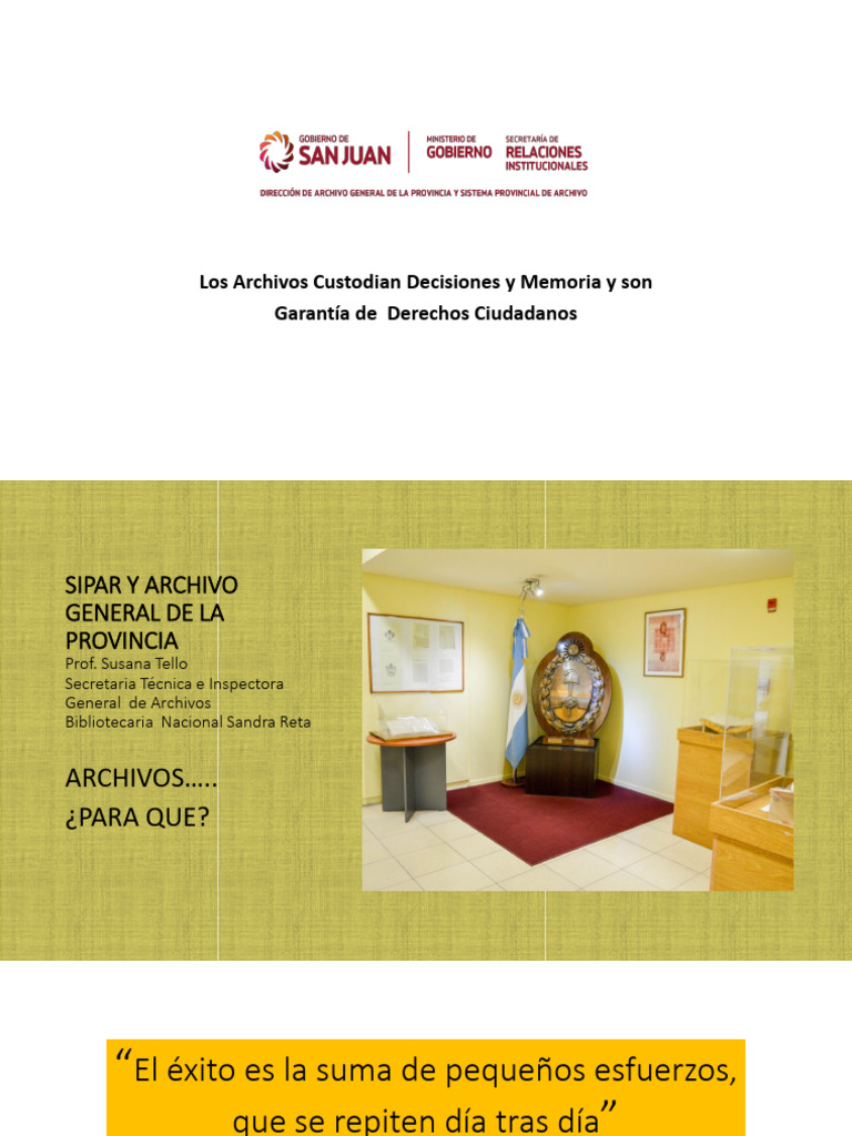 Curso SIPAR-Actualizado para Enviar | PDF | Gestión de registros | Archivo