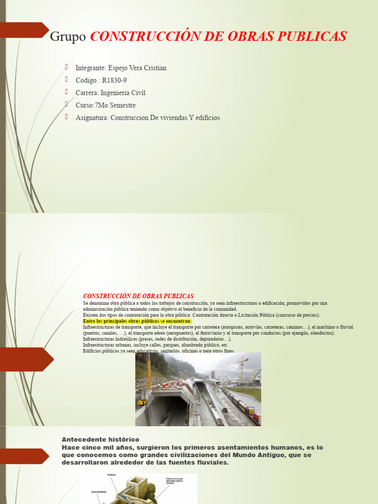 Construcción De Obras Publicas 2023 Pdf Pared Albañilería