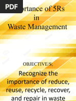 5Rs of Waste Management - Group 5 | PDF | Waste | Reuse