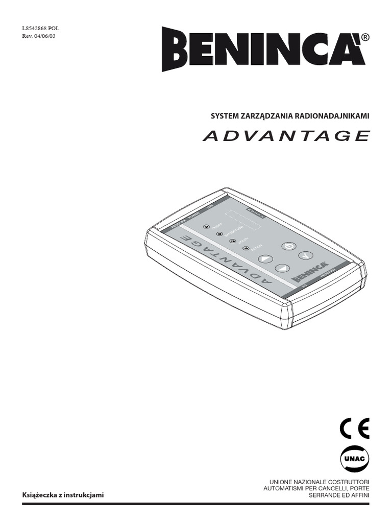 Beninca Advantage - POL | PDF