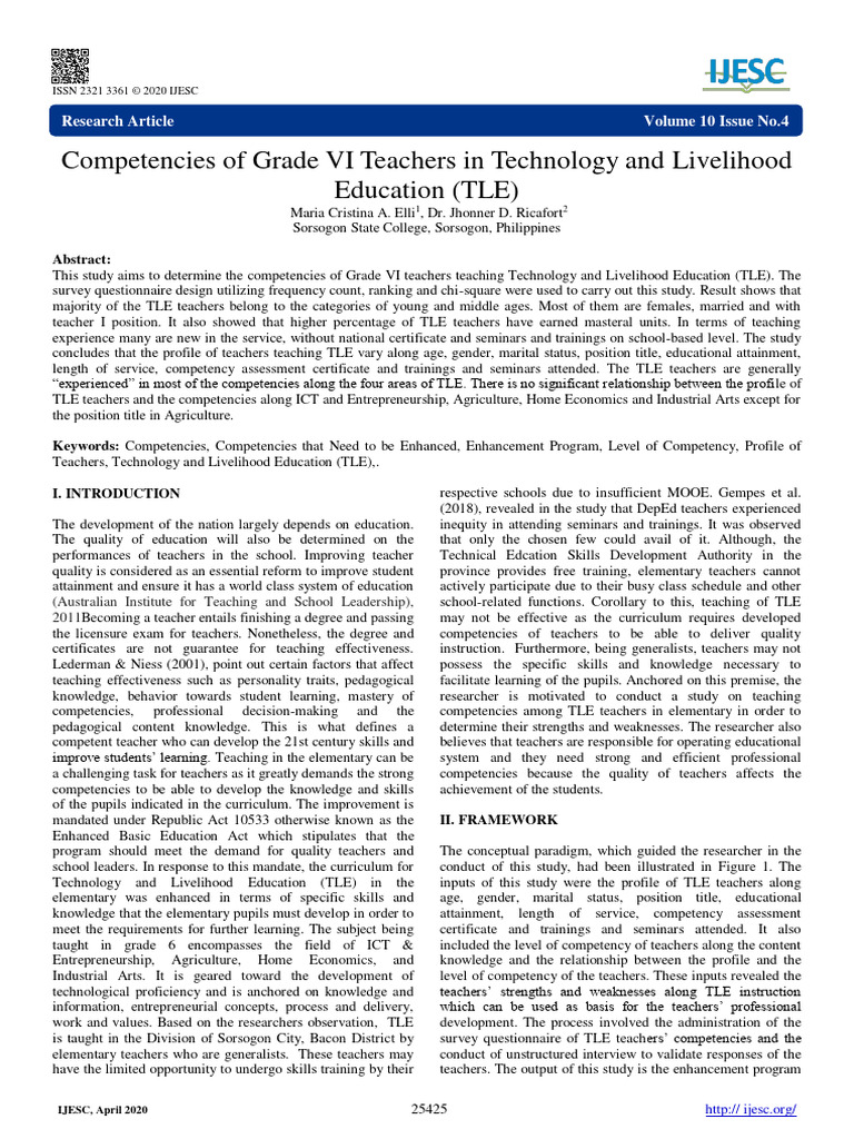 COMPETENCY | PDF | Teachers | Educational Technology