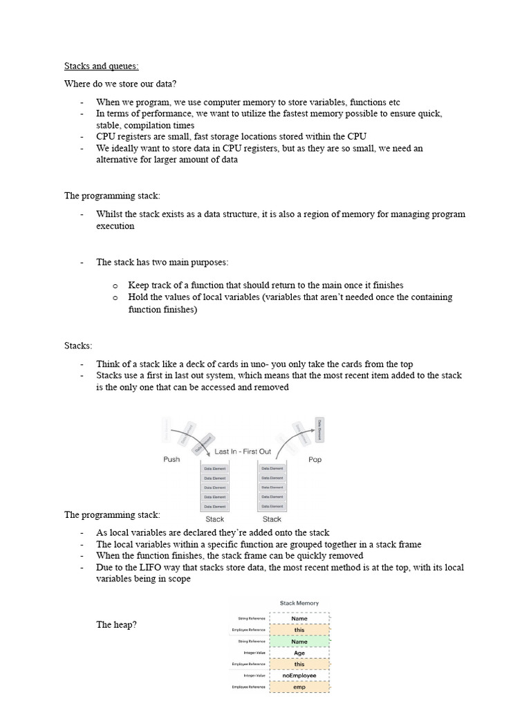 Stacks and Queues | PDF | Queue (Abstract Data Type) | Variable ... Stacks and Queues | PDF | Queue (Abstract Data Type) | Variable ...