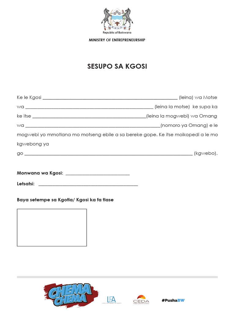 SESUPO SA KGOSI - Chema Chema Affidavits A4 | PDF