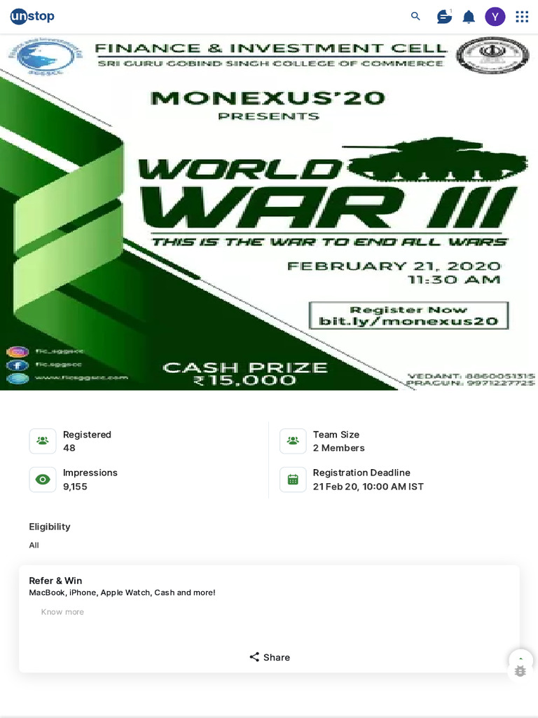 World War 3 by Sri Guru Gobind Singh College of Commerce (SGGSCC), New ...