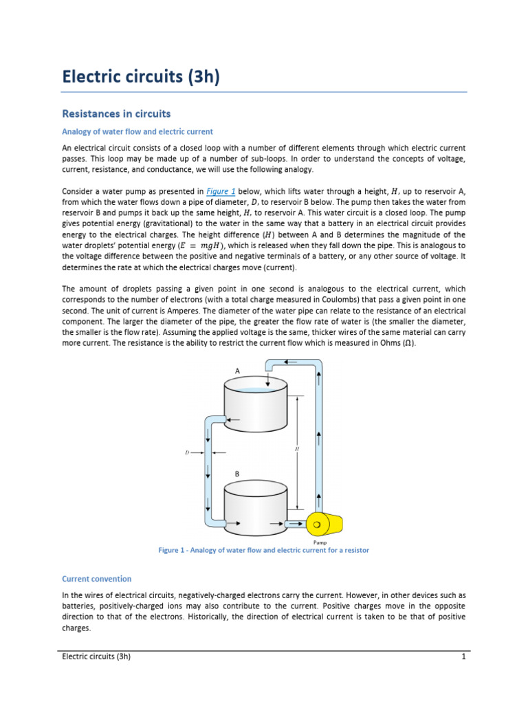 Electric circuits - Manual - 3h | PDF | Electrical Resistance And Conductance | Electrical Network