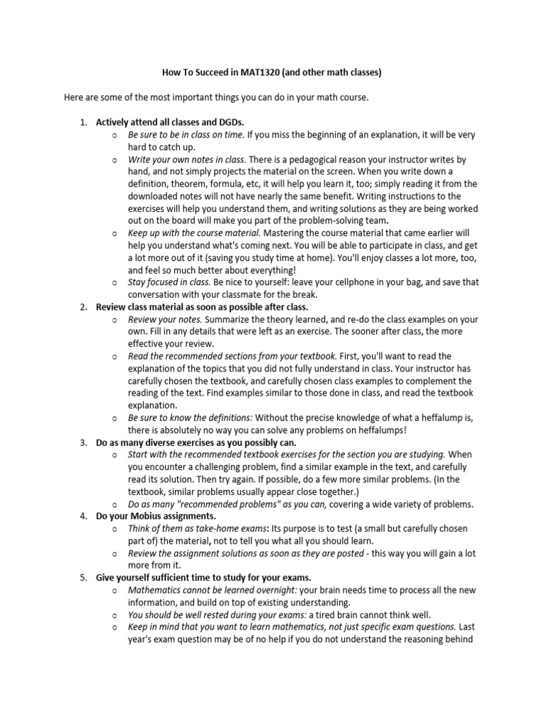 How To Succeed | PDF | Cognitive Psychology | Behavior Modification