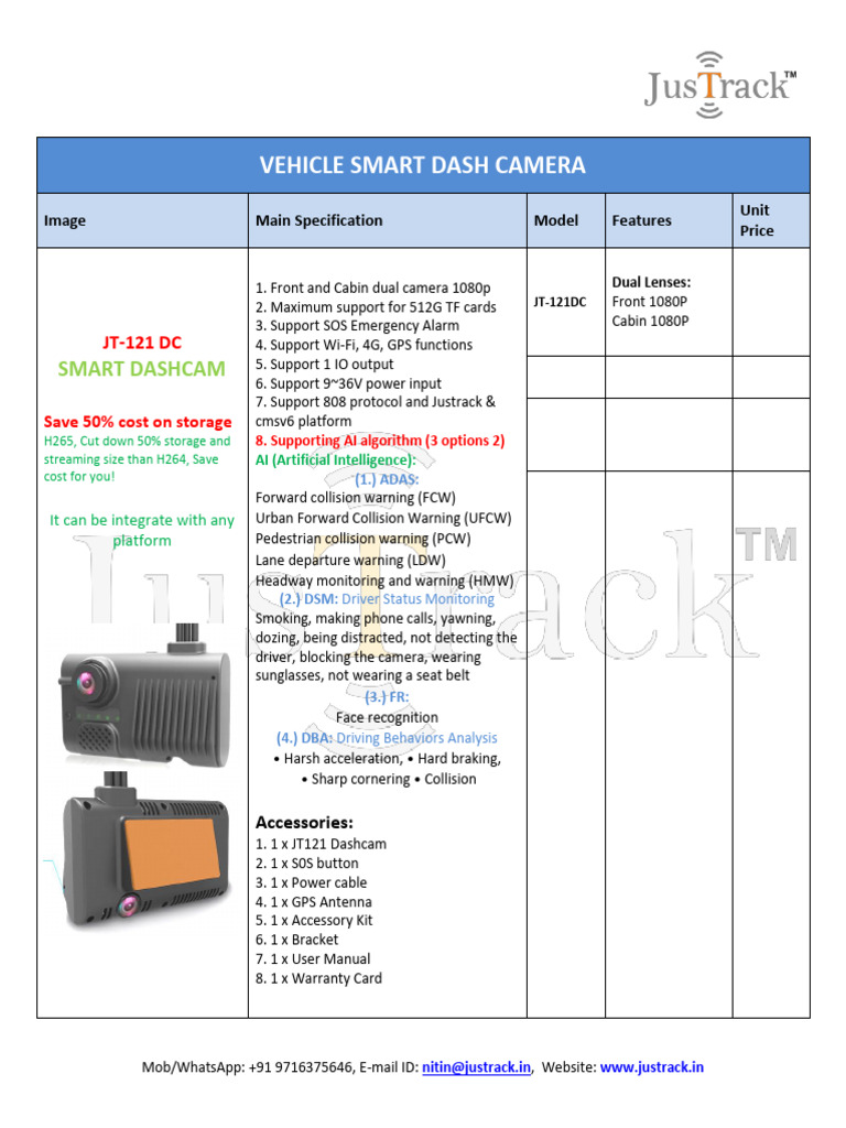 Dashcam - Product List 01-11-2023 | PDF | Computer Engineering | Computing