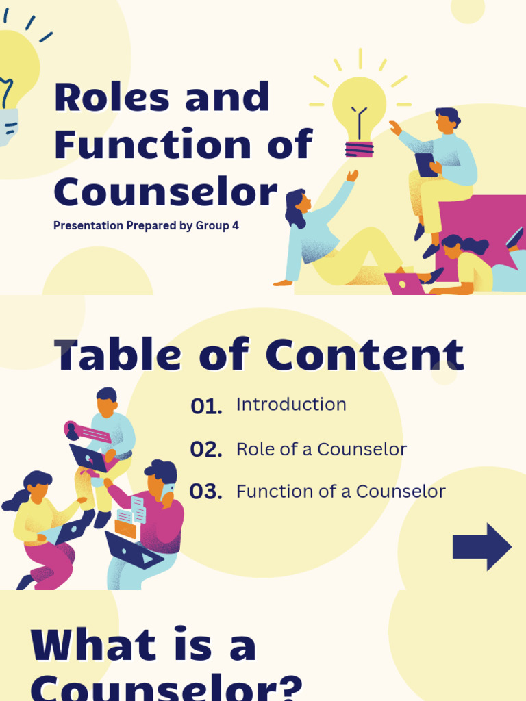 Roles and Functions of A Counsellor | PDF | Mental Health | School ...