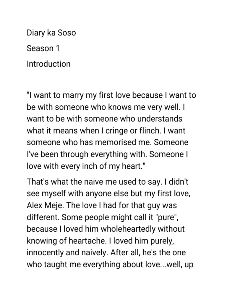 Diary Ka Soso S1-1 | PDF