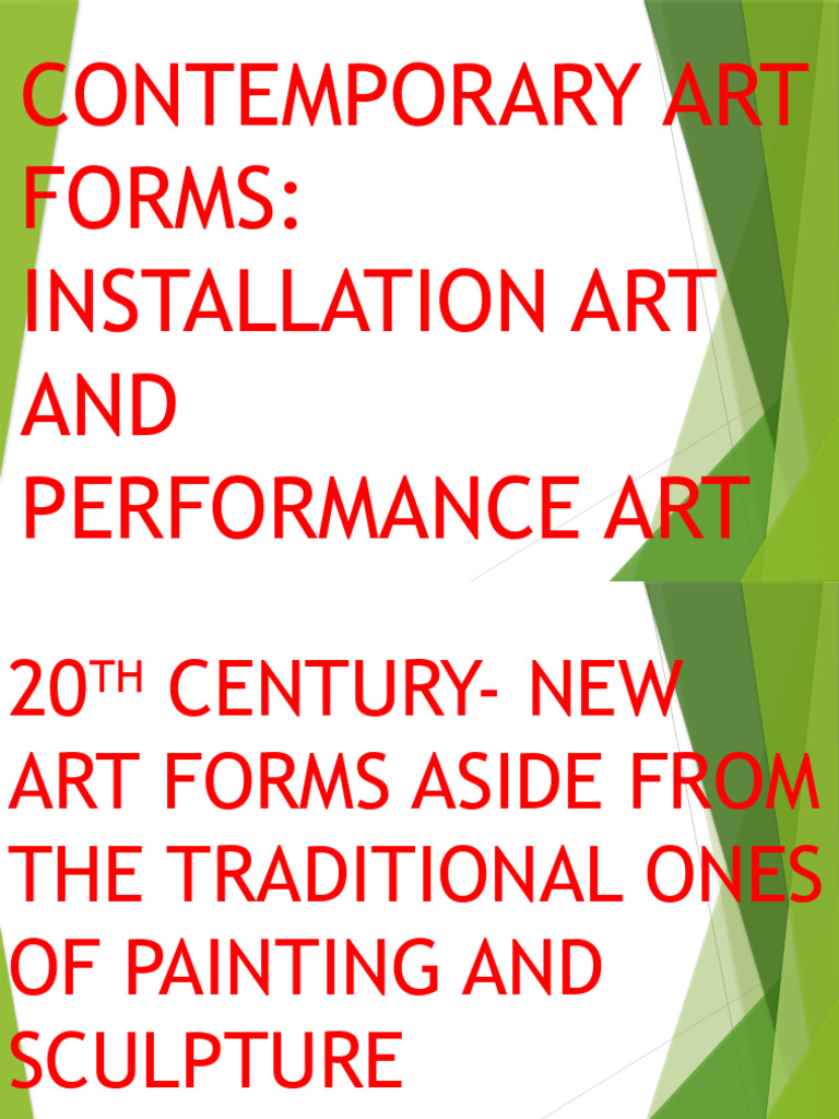 Contemporary Art Forms | PDF