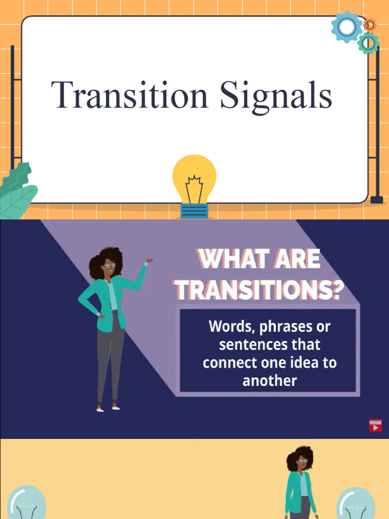Transitional Words | PDF | Language Arts & Discipline