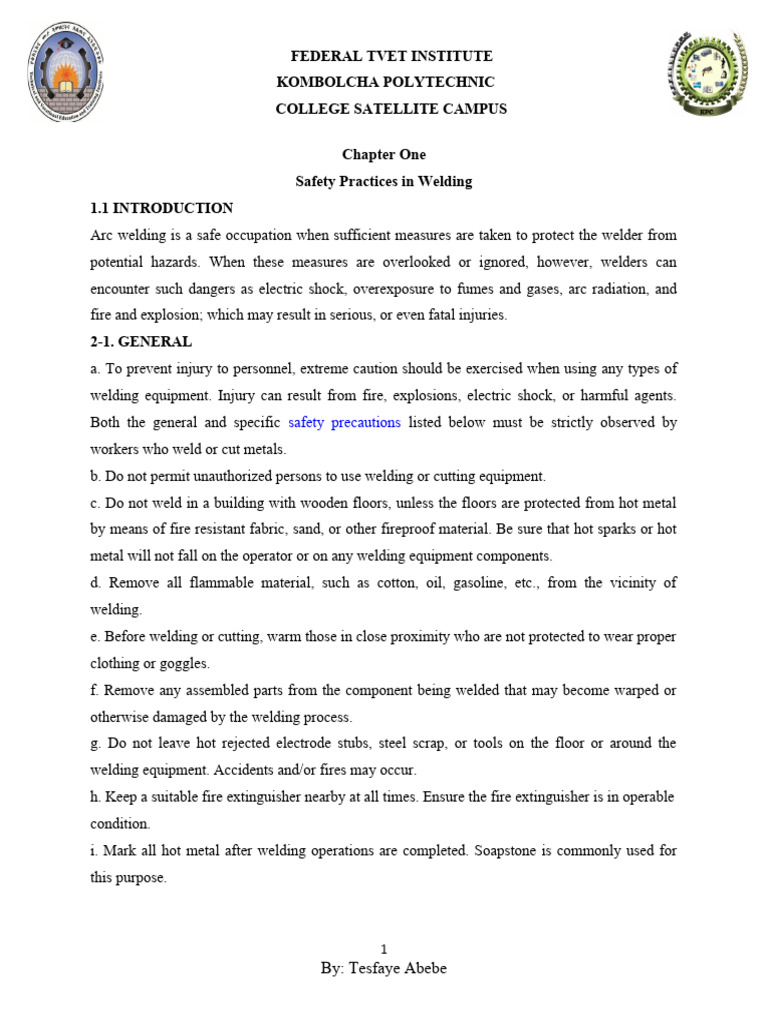 Welding I Note | PDF | Welding | Construction