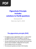 Pigeonhole Principle Problems and Solutions | PDF | Combinatorics | Mathematical Concepts