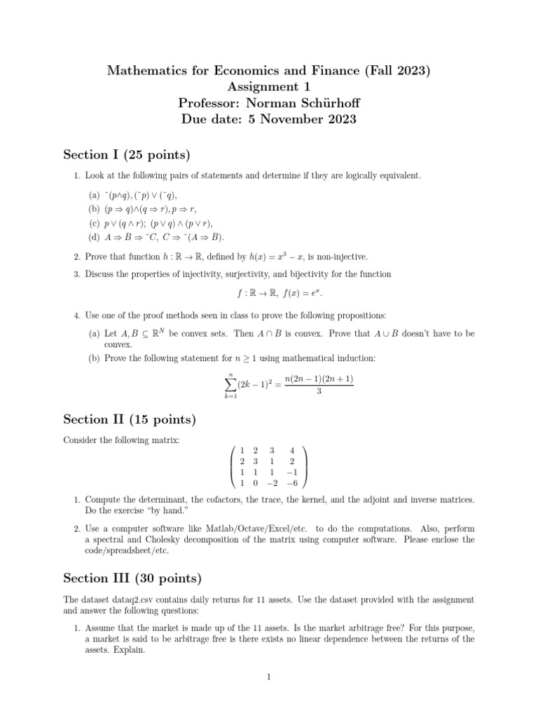 Assignment 1 | PDF | Eigenvalues And Eigenvectors | Factor Analysis Assignment 1 | PDF | Eigenvalues And Eigenvectors | Factor Analysis
