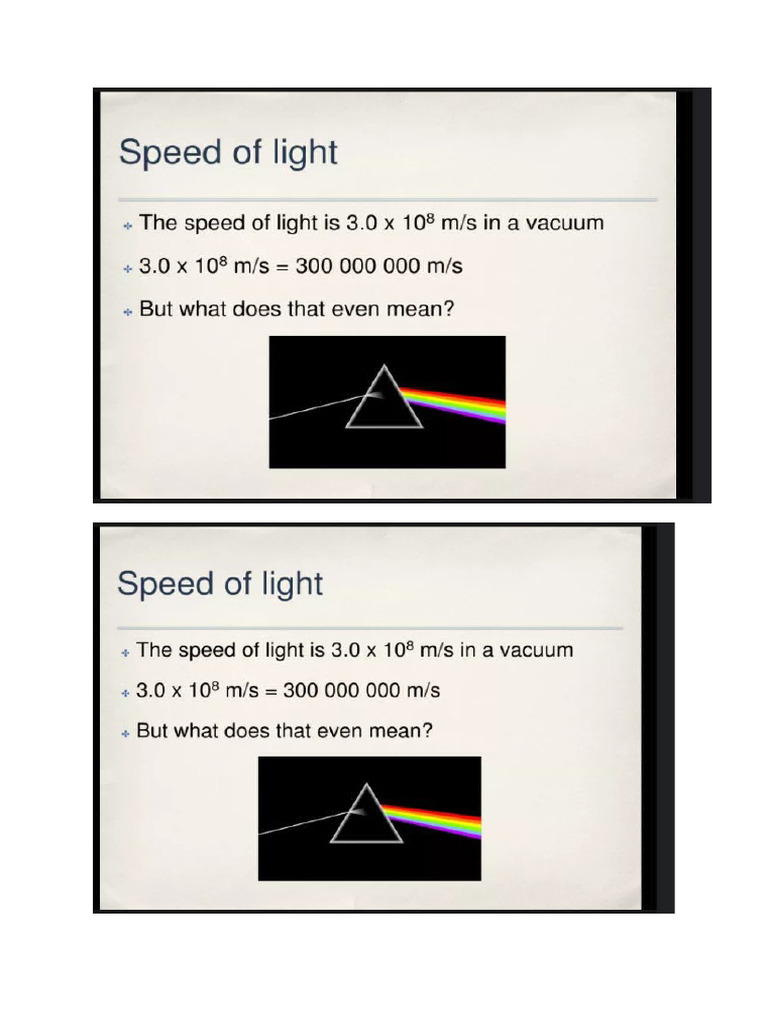 Speed of Light | PDF
