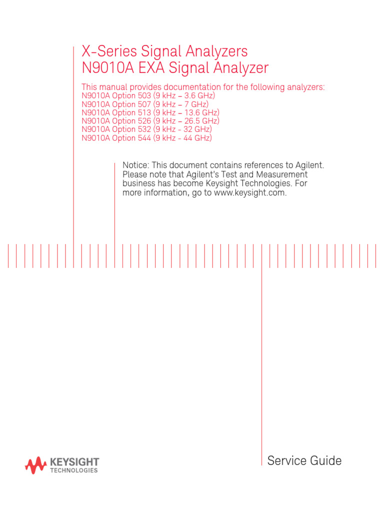 Keysight N9010A EXA X-Series Signal Analyzer Service Manual | Download Free PDF | Electrostatic ...