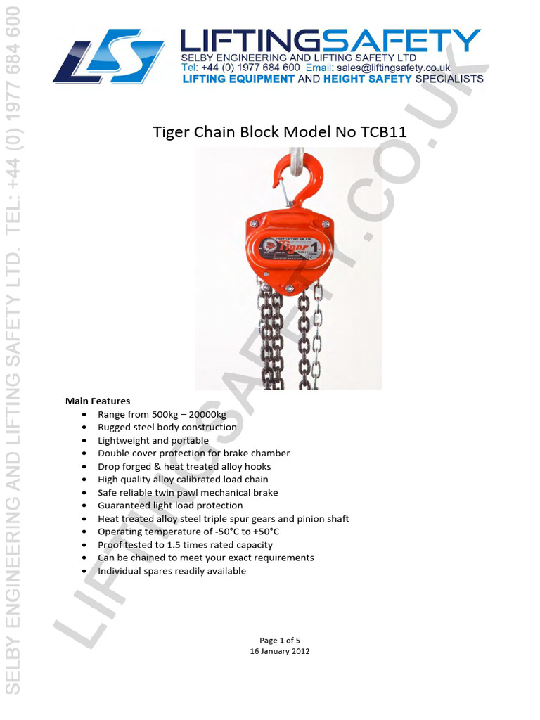 Tiger Chain Block | PDF | Heat Treating | Forging