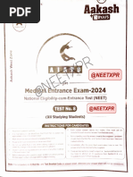 Aakash Test Series | PDF