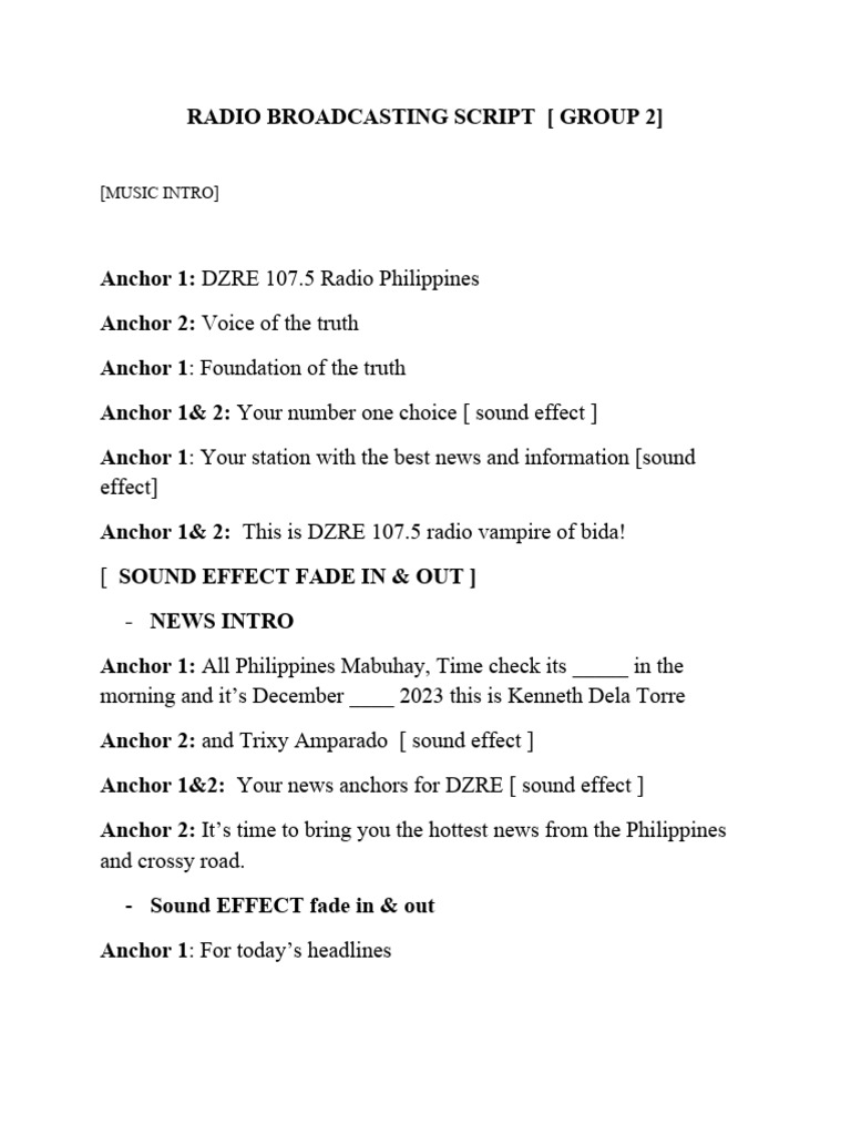 Infomercial Script for Radio Broadcasting | PDF | Major Depressive ...