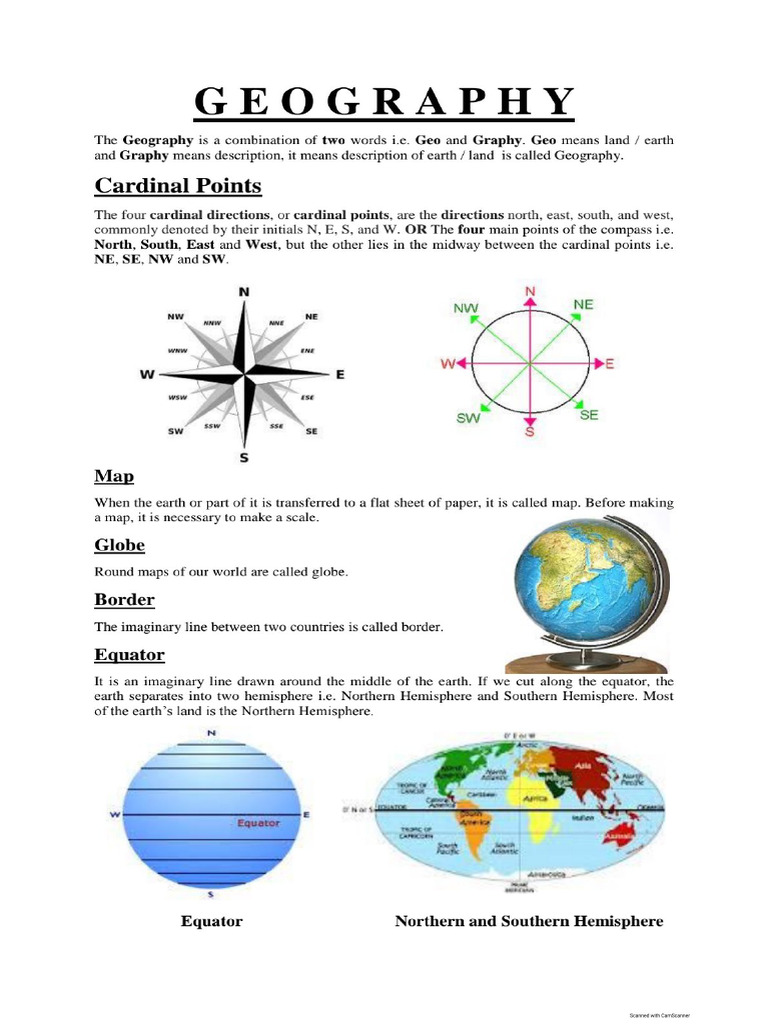Geography Ch 1 | PDF