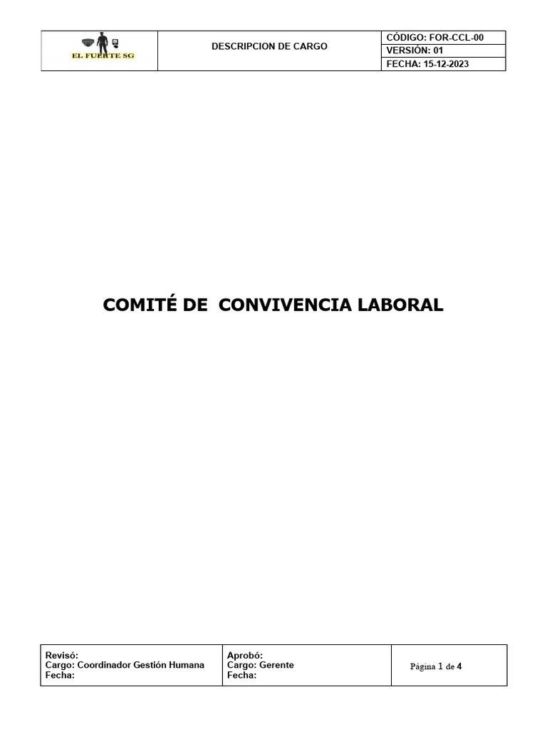 Comite de Conviencia Laboral | PDF | Votación | Responsabilidad