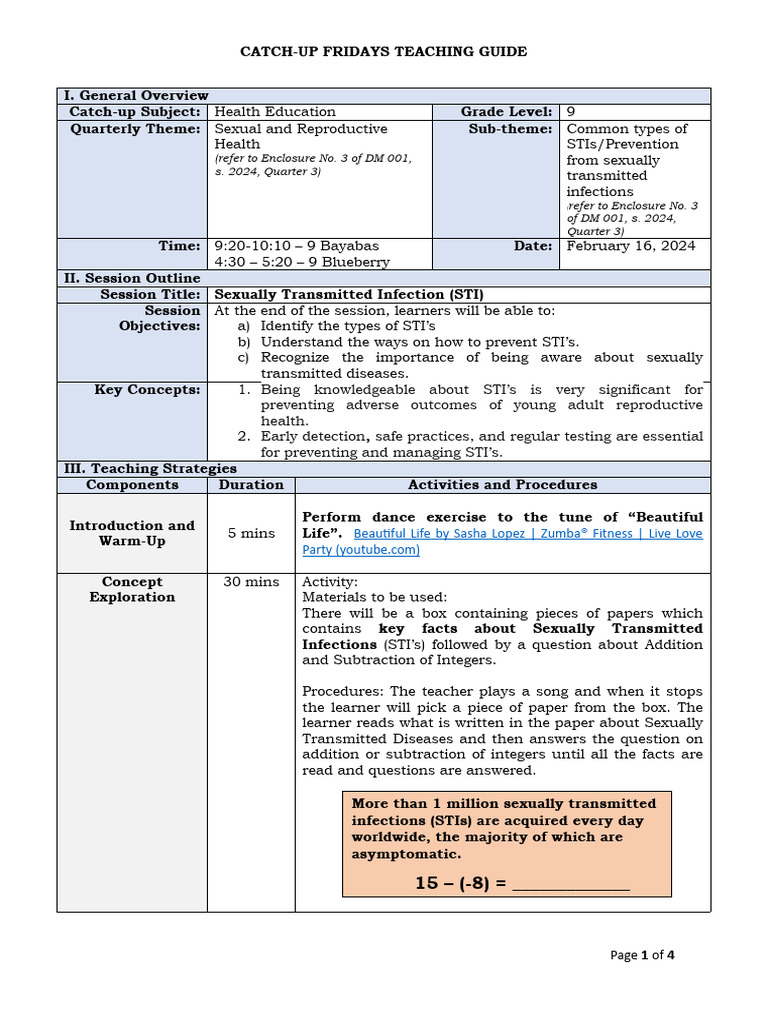 Addition of Integers 4 5 6 Sexual and Reproductive Health | PDF ...