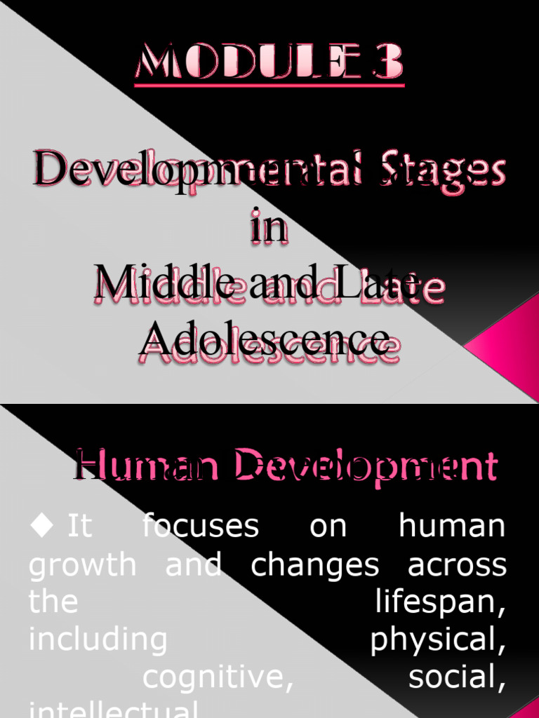 Developmental Stages | PDF | Prenatal Development | Adolescence