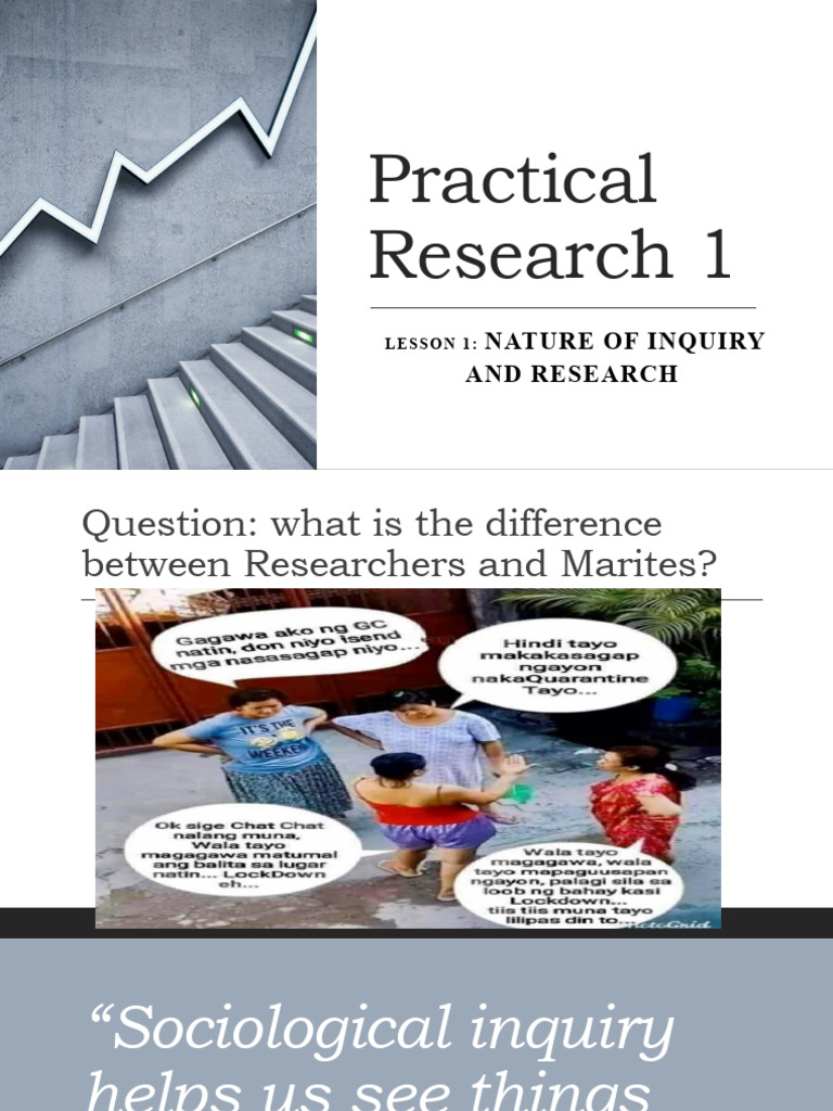 PR1 Lesson 1-2 | PDF | Knowledge | Inquiry